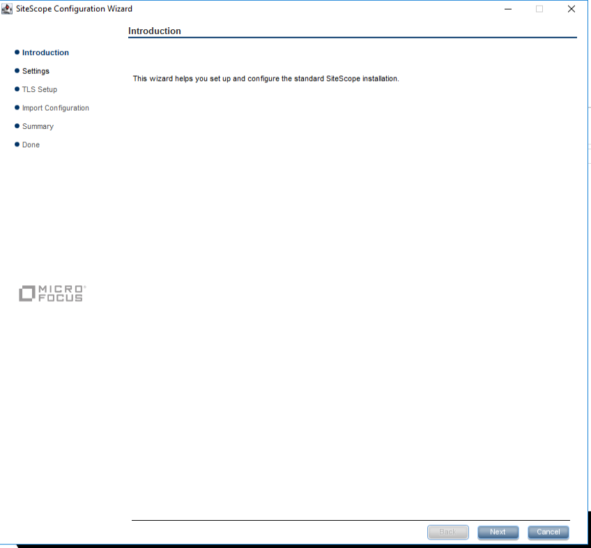 SiteScope - how to run the Post Installation Wizard