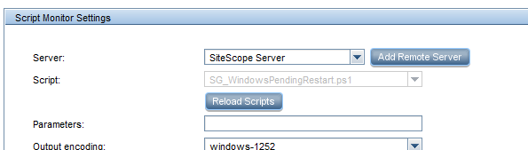 SiteScope 11.94 - problems to execute a Powershell script