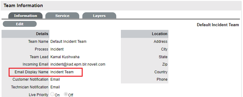 Identify Team on Incoming Mail