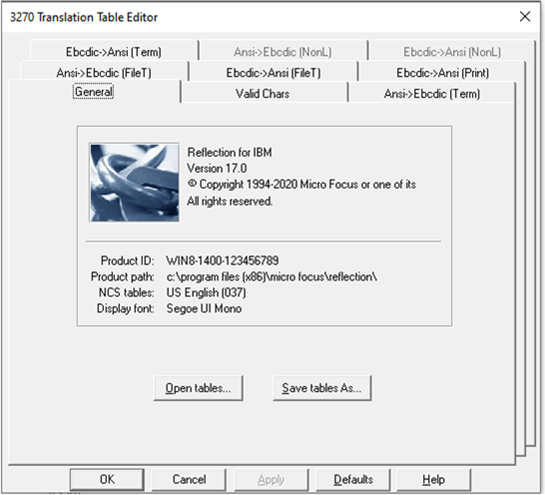 How to modify the display translation tables in Reflection Desktop