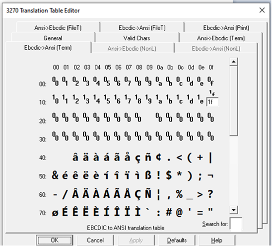 How to modify the display translation tables in Reflection Desktop