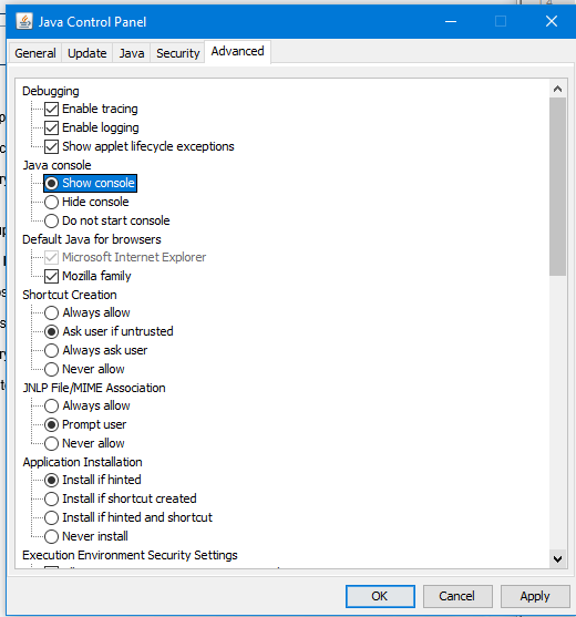 APM Local Client - how to debug Java issues