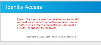 Invalid OAuth2 request received when launching SSPR from User App