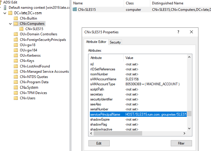 How to configure SSO against AD/Kerberos.