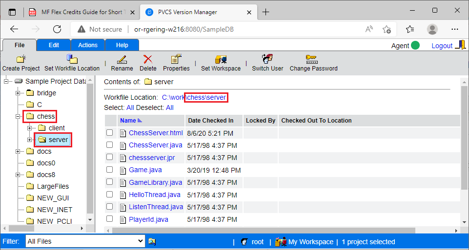 PVCS VM: Using a private workspace to change the default workfile location