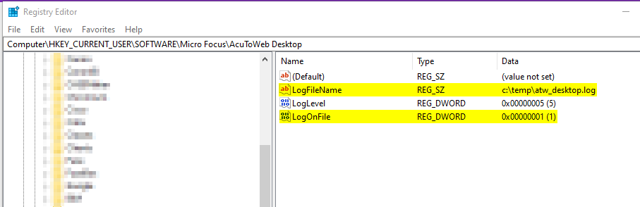 How to obtain physical logs for AcuToWeb Desktop