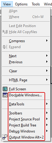How to reset the Net Express IDE settings to defaults?