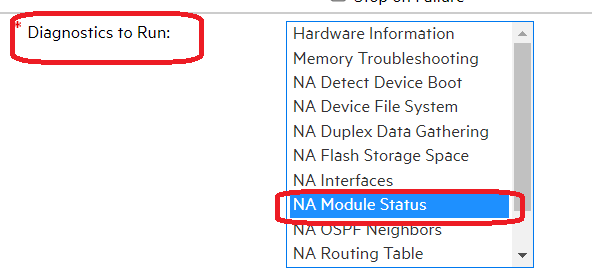 Run Module Status to show Context Devices