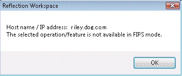 How to enable FIPS mode in Reflection Desktop