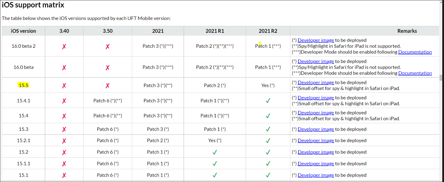 How to include a Developer Image on a UFT Mobile Connector to support ...