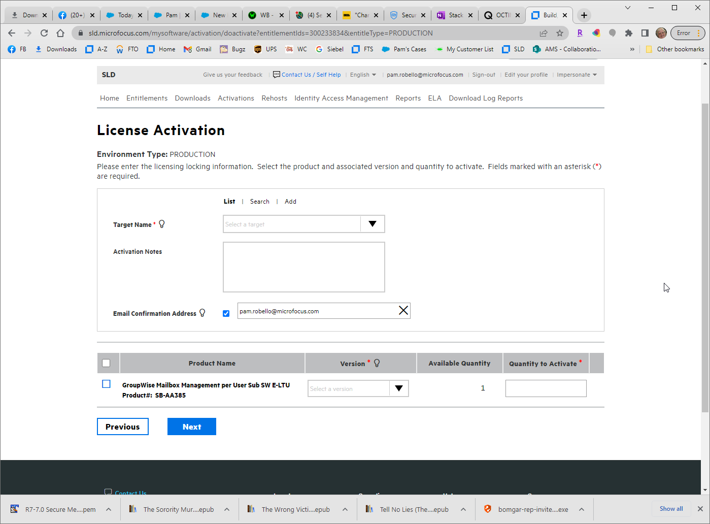 How does the GroupWise System name get specified when activating the ...