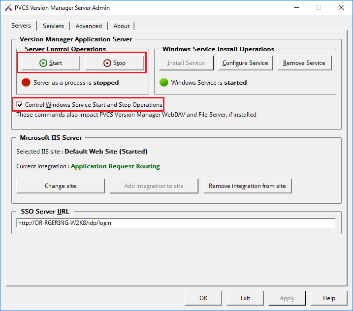 PVCS VM I-Net Web Client cannot access locally installed project database