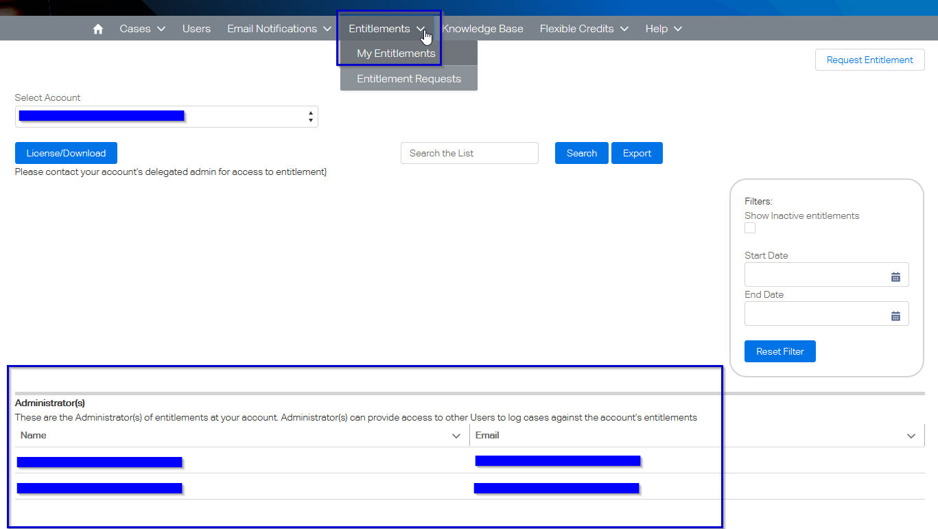 How can I request admin access to the Support Portal?