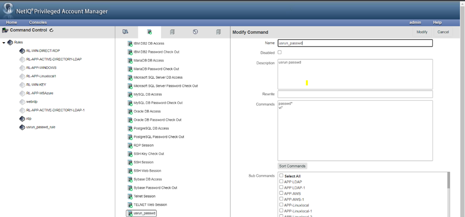 Configuration steps for usrun in NetIQ PAM