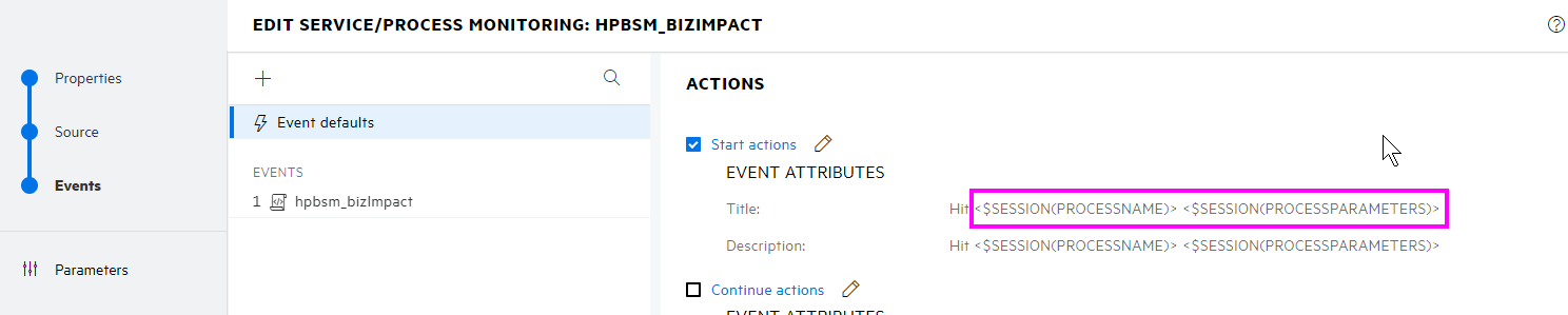 Using OBM's Process session object values