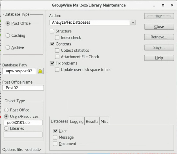 How to find the owner of a prime user database