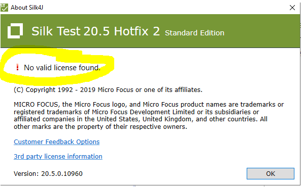 Silk Test does not consume UFT licenses configured with AutoPass. - No ...