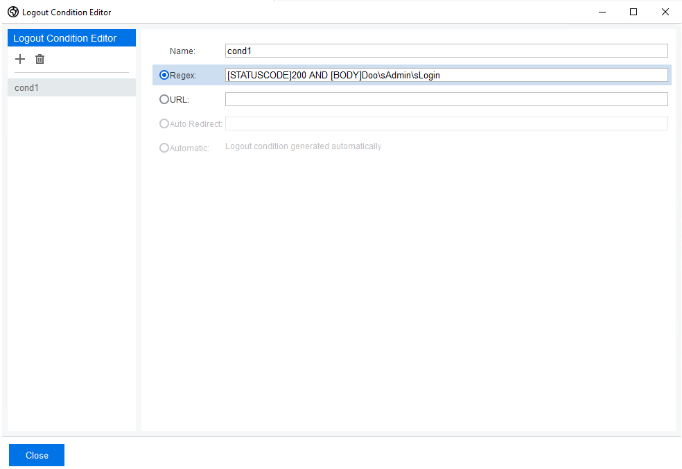 Failed to detect logout condition when the application is a single page.