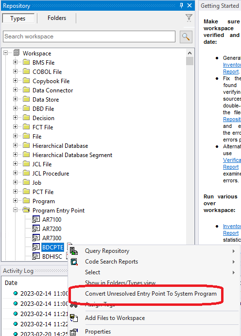 How Are System Programs identified in an Enterprise Analyzer (EA ...