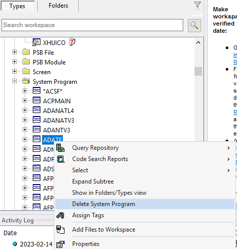 How Are System Programs identified in an Enterprise Analyzer (EA ...