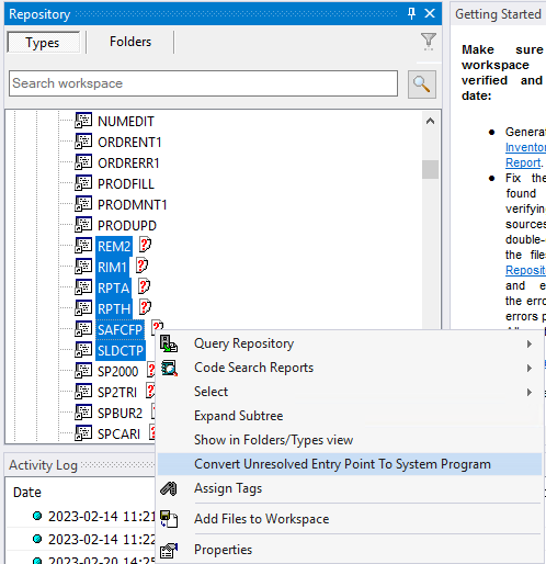 How Are System Programs identified in an Enterprise Analyzer (EA ...