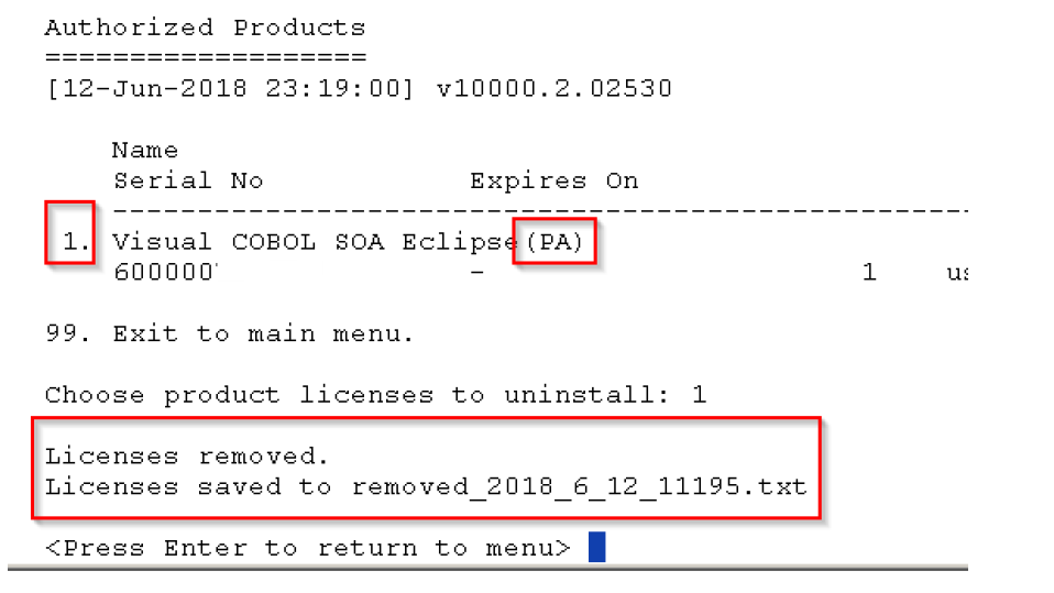 How to remove PA Keys (.mflic files) license on Linux and Unix