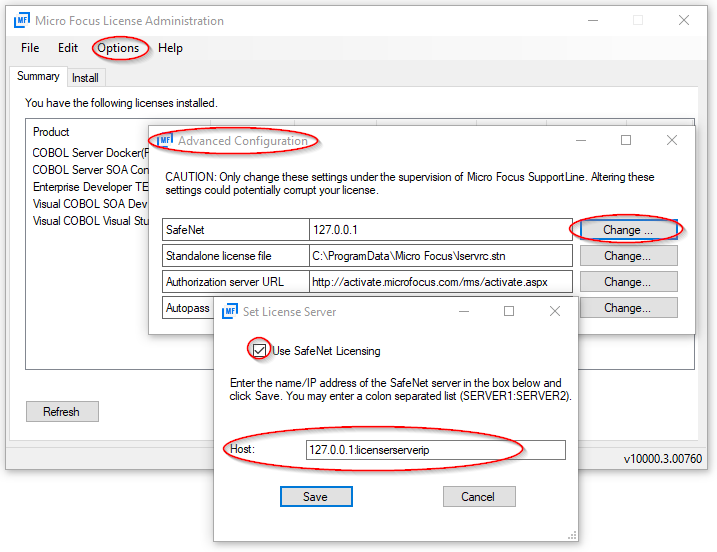 How to setup a license server on Windows