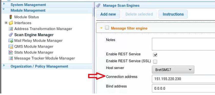 How To Change the IP Address on a Secure Messaging Gateway Server