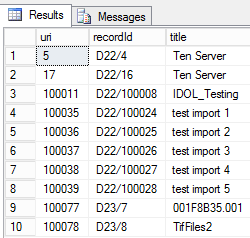 Find all records with renditions attached from database