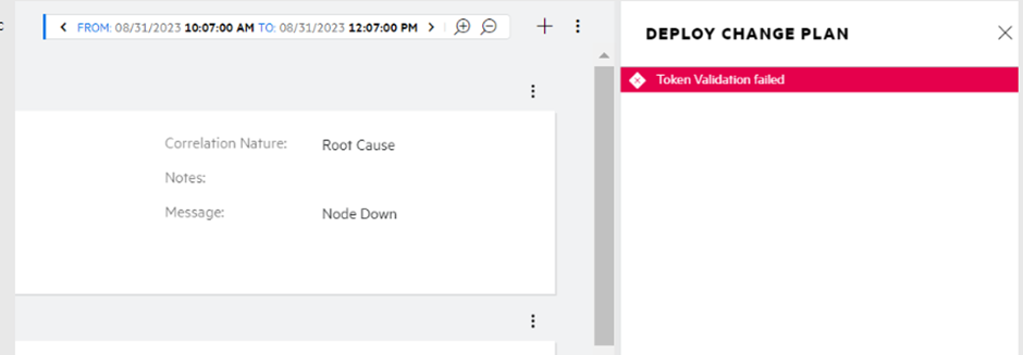 'Token Validation failed' error in Network Automation
