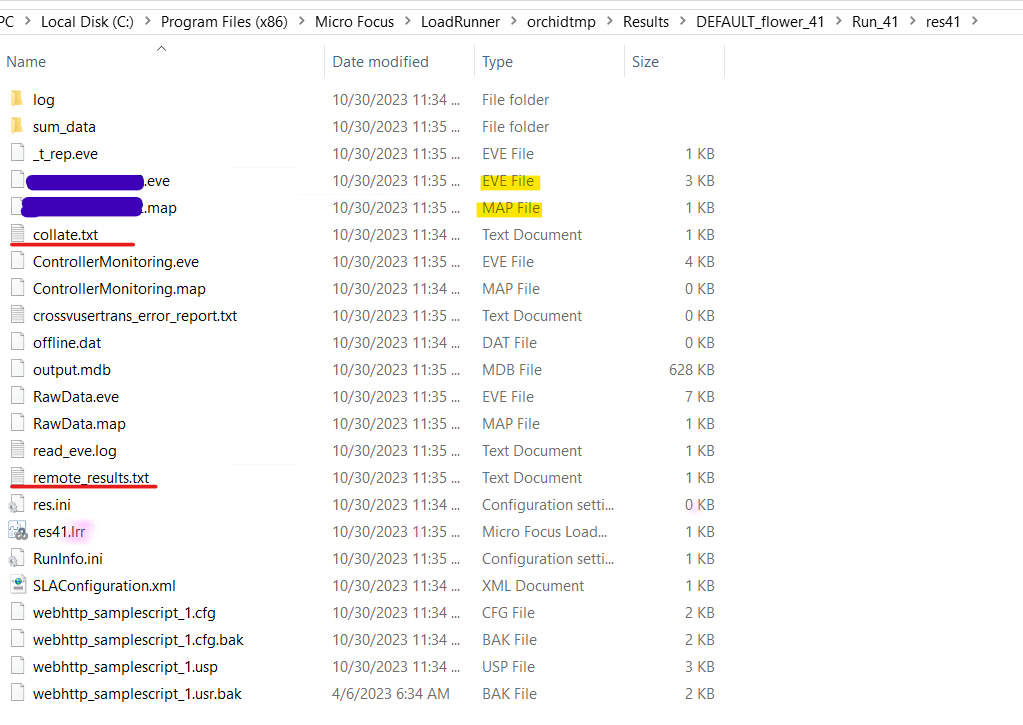 How to manually collate the raw result file