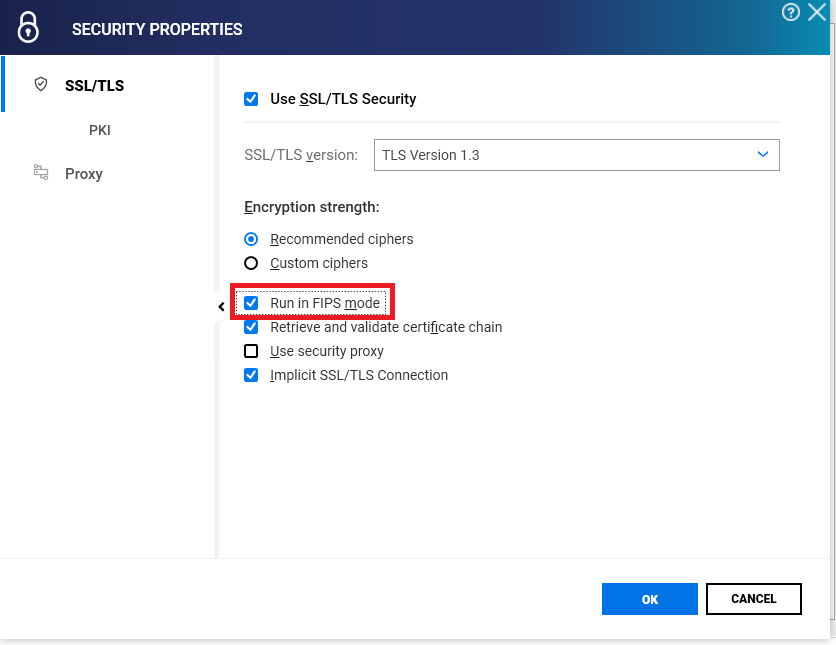 How to enable FIPS mode for individual 3270 sessions in Reflection Desktop 18.0 and higher