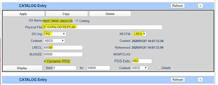 How to use a JCL procedure using JCLLIB statement