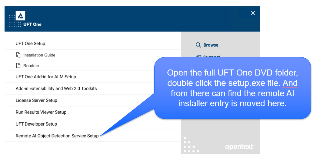 Remote AI table support In UFT One 23.4