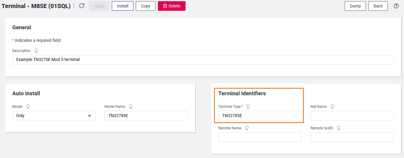 Enable 27x132 Screen Resolution on Terminal Emulation