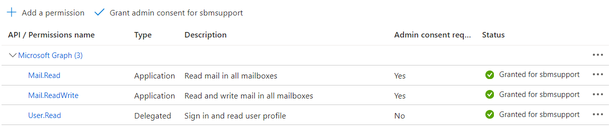 SBM: How-To Connect the Mail Client using the MS Graph API