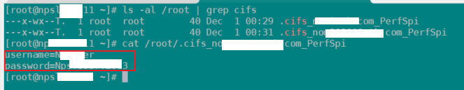 How to retrieve the username and password of the CIFS sharing directory in the Network Node ...
