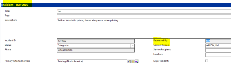 Update SM field via RAD Debugger