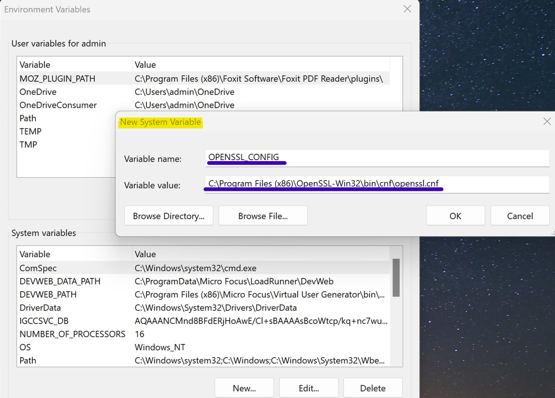 Configuring LoadRunner Enterprise Server to work with TLS/SSL