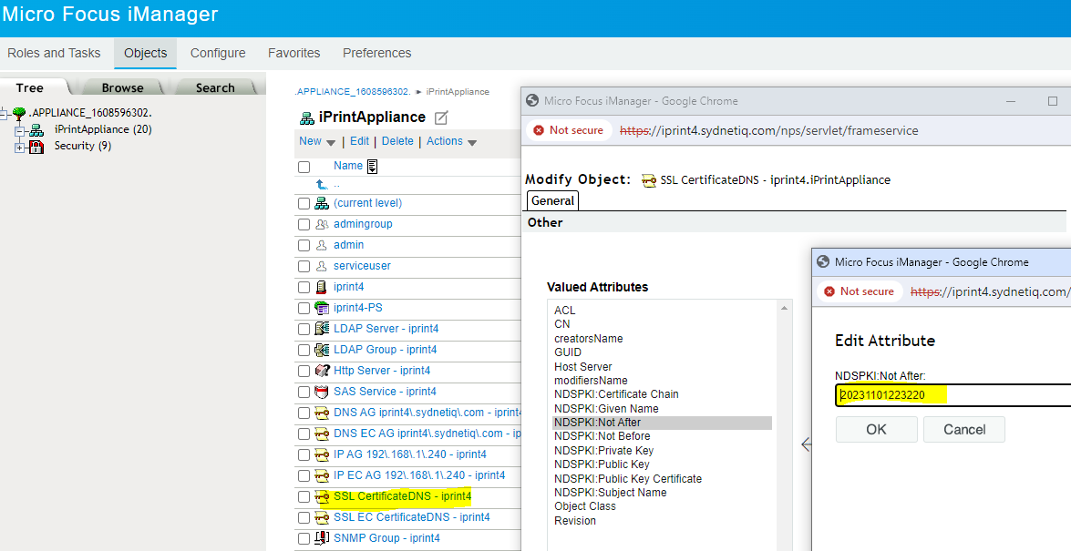 iPrint Printers Configuration fails with RPC Communication Error