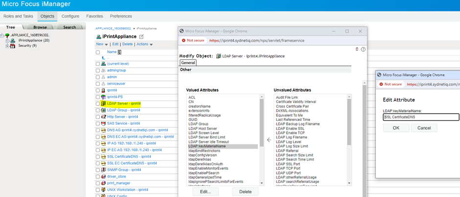 iPrint Printers Configuration fails with RPC Communication Error