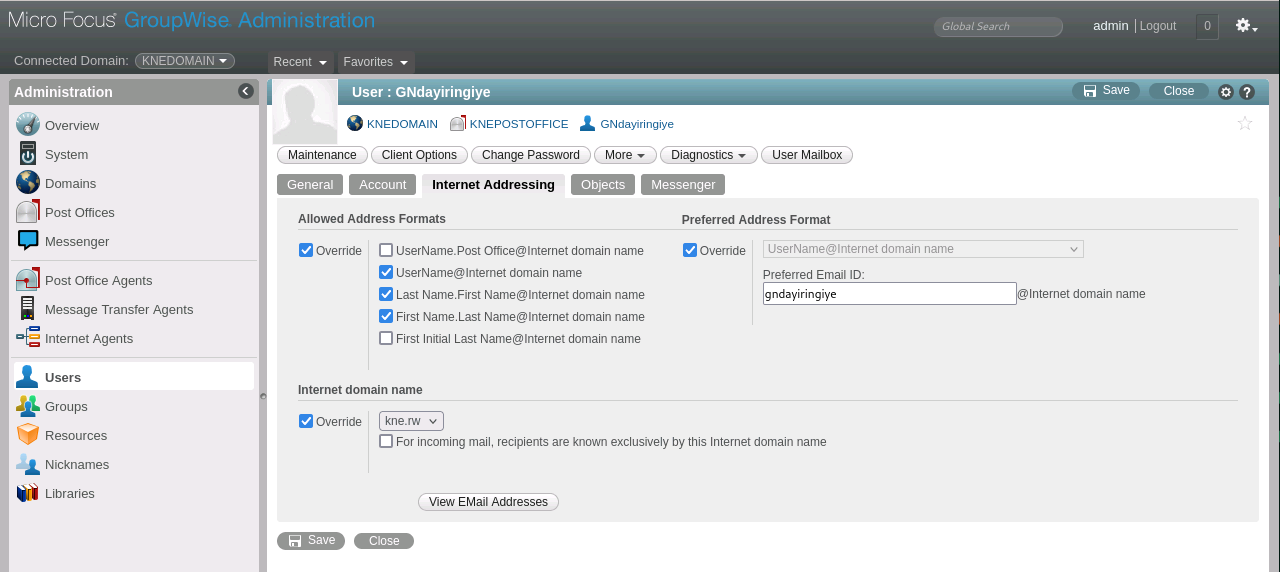 GroupWise Messenger Client Unable to add contact when userID is not in ...