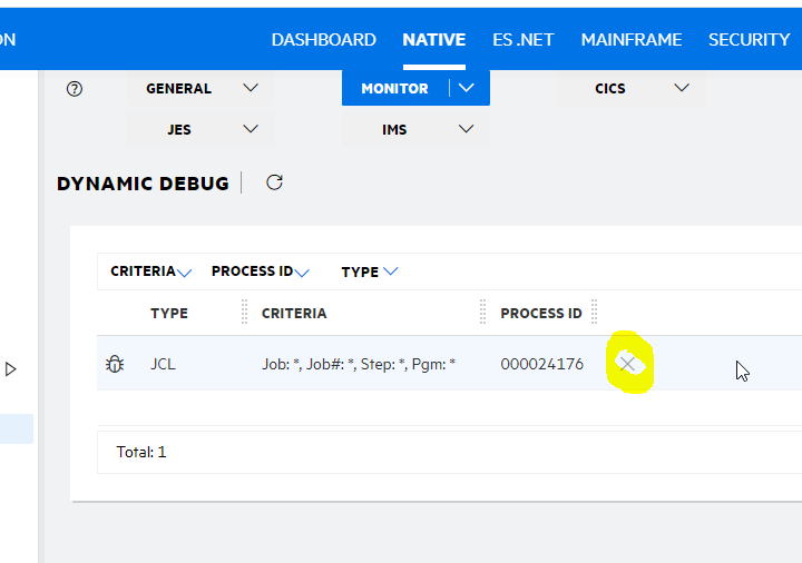 Extend the terminate debug session option in ESCWA UI so that this ...