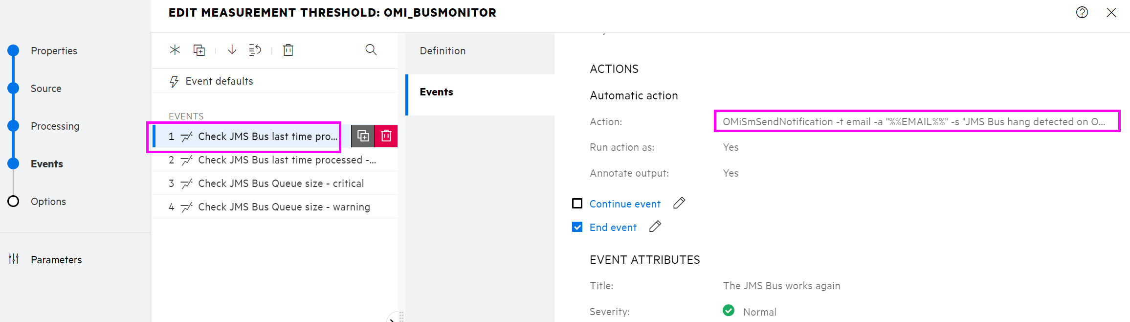 Can OBM monitor it's own event processing?
