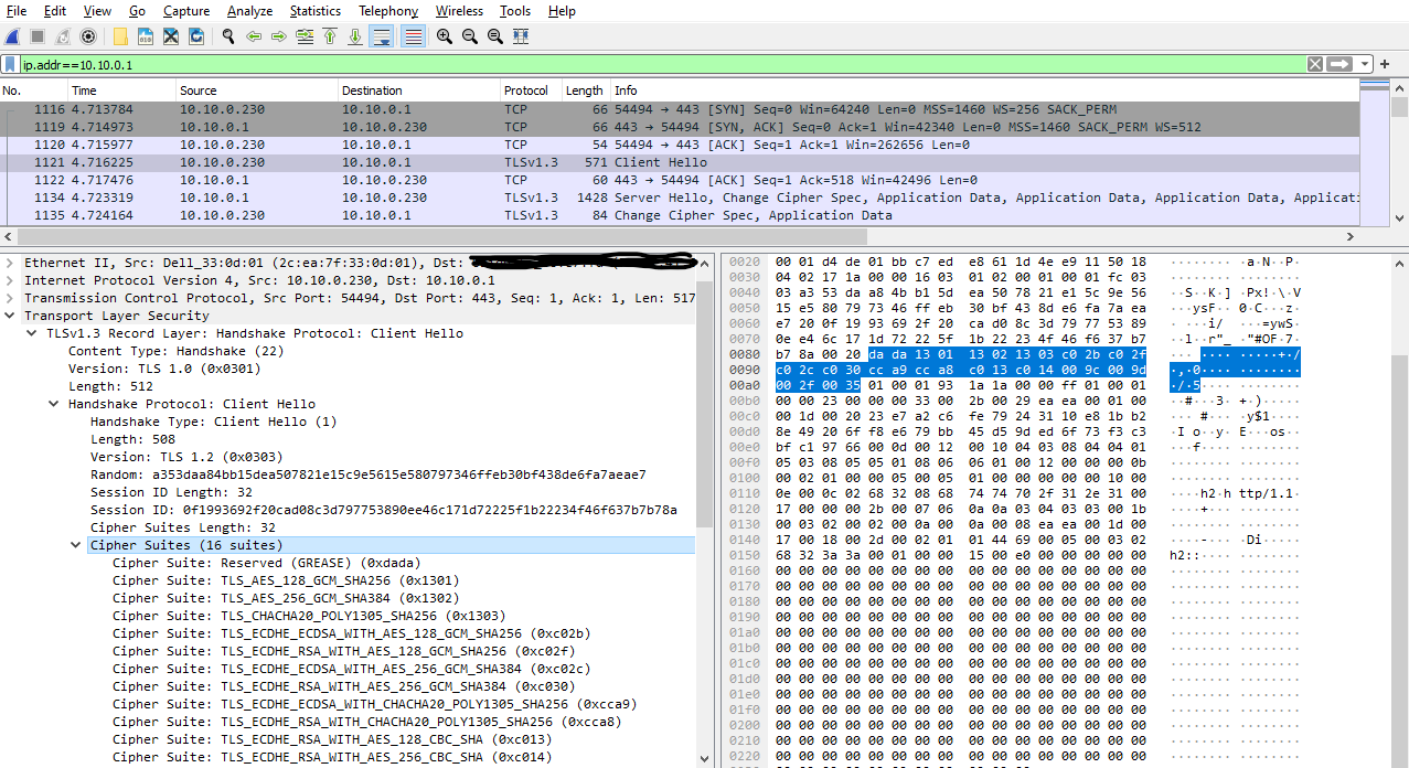 Troubleshooting TLS Cipher Issues with Wireshark