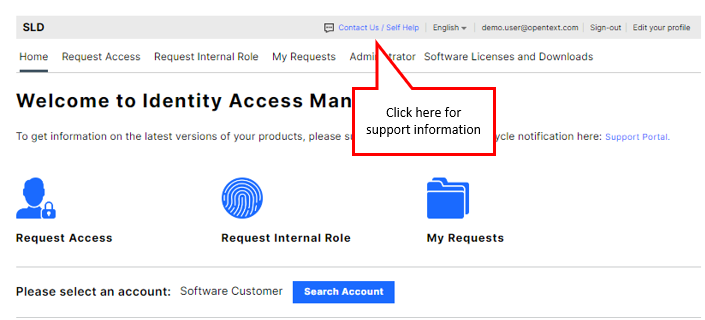 Managing Users in Software Licenses and Downloads (SLD)