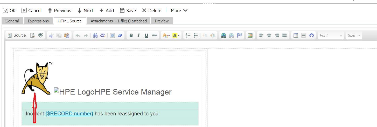 How to attach image on htmltemplate?