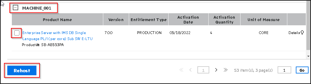 How to rehost a software license on the SLD Portal
