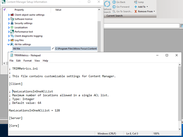 Add more than 64 locations to an access control list in Content Manager ...
