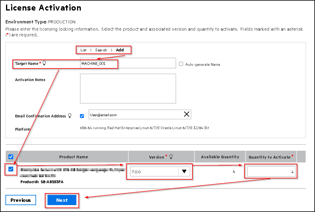 How to activate a license on SLD Portal (with NO Locking Information)